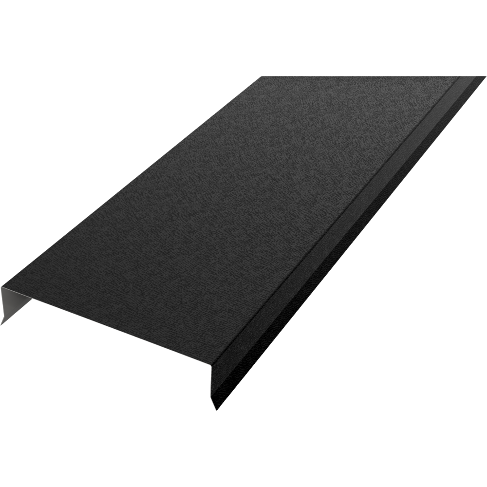 Jemtland Vindskibeslag plastbelagt stål d: 127mm l: 2000mm sort 5 ...