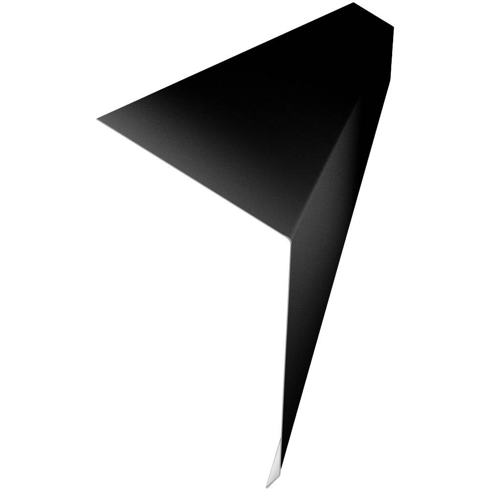 Isola Takfotbeslag shingel/takbelegg stål 120mm sort 2 meter | Maxbo Proff