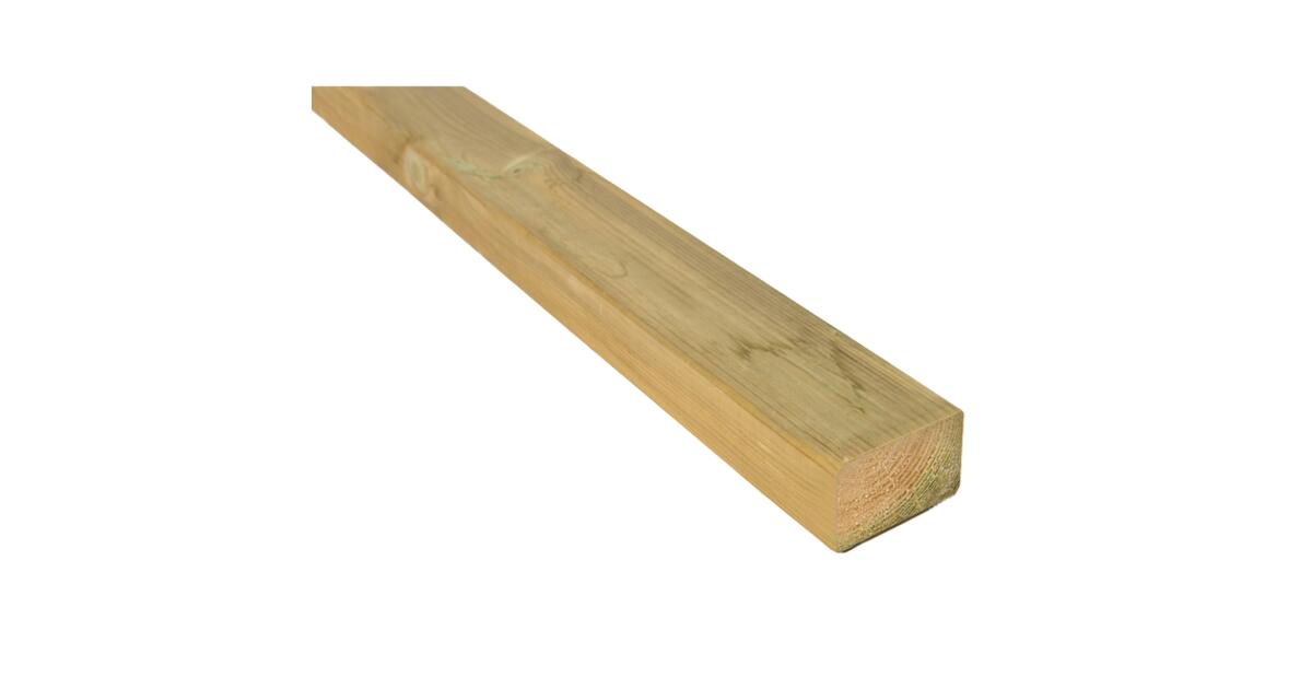 Standardsortiment Lekt/rekke justert cu impregnert furu 48x73 mm klasse ...