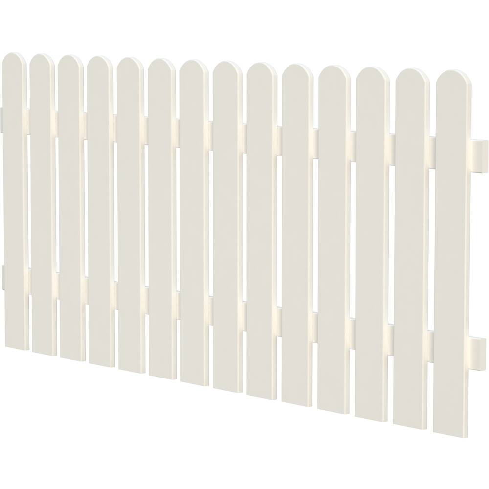 Palmako Hagegjerde kelda 180x80 hvitmalt staver 16x95. dragere 19x70 ...