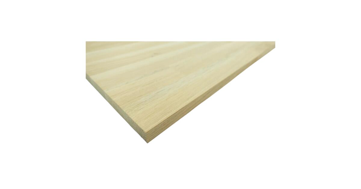 Fritzøe Engros Hobbyplate eik level 18x600x2400 fingerskjøt | Maxbo Proff