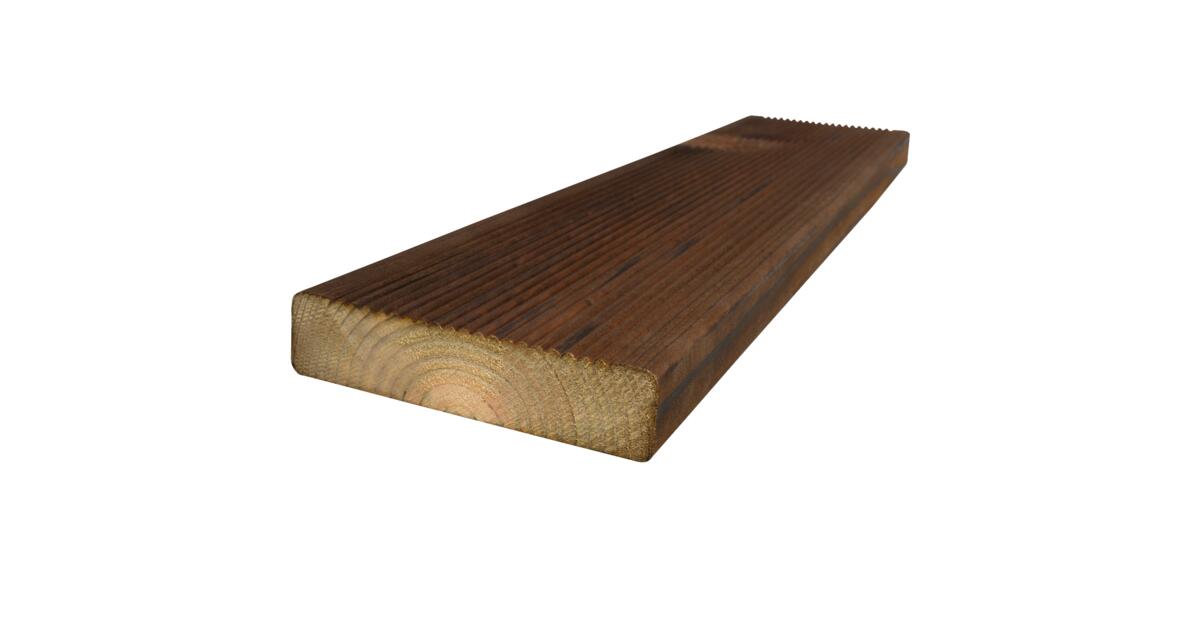 Alvdal Skurlag Terrassebord duo royal oljet furu 28x120 mm klasse 1 m ...