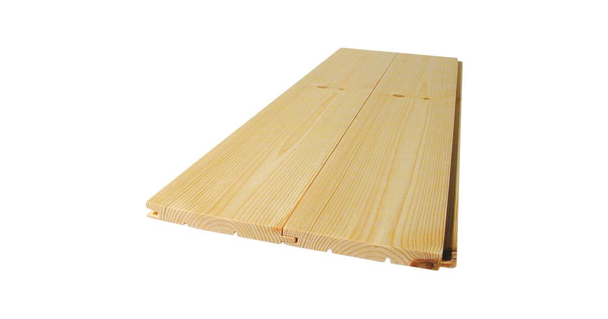 Bjertnæs Sag Slettpanel interiør ubehandlet furu 14x145 mm | Maxbo Proff