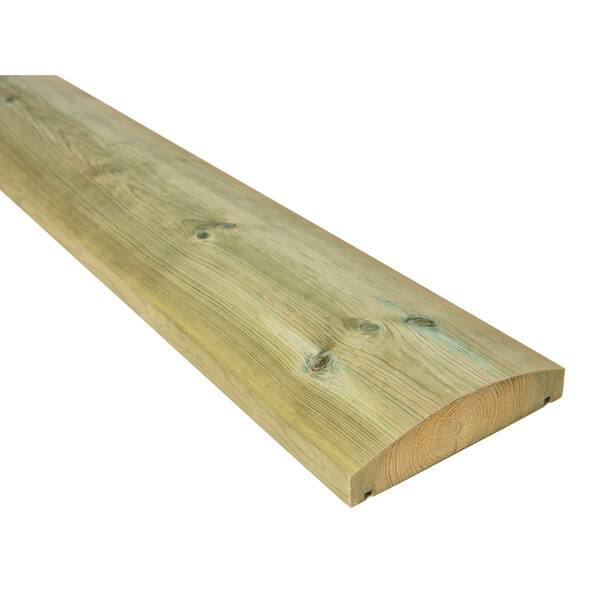 Standardsortiment Altanrekke avrundet topp cu impregnert furu 34x145 mm ...