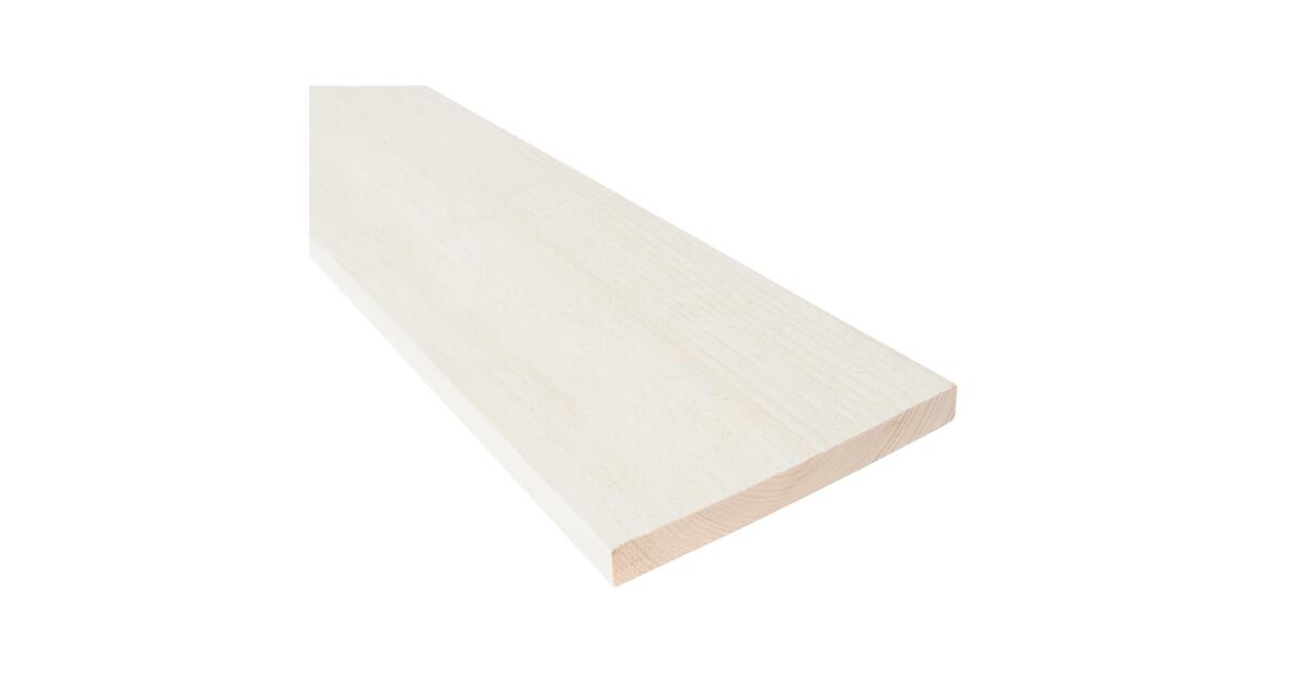 Bergene Holm Kledning rektangulær grunnet gran 22x198 mm klasse 1 hvit ...