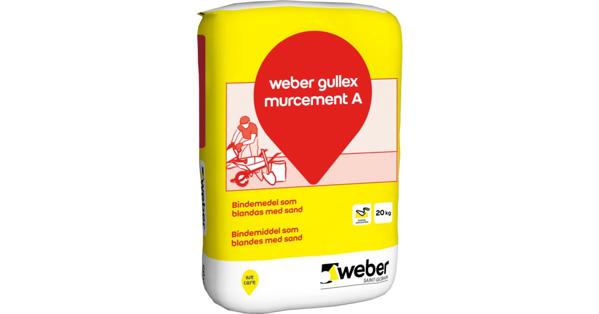 Weber Mursement gullex a 25kg | Maxbo Proff