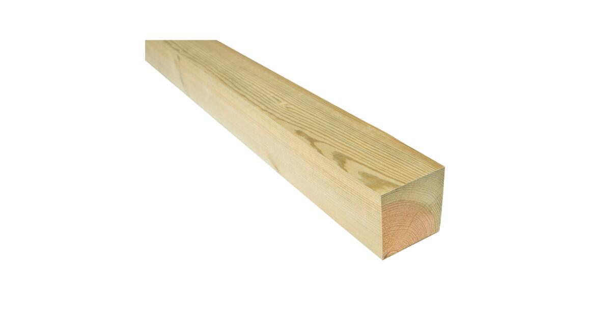 Standardsortiment Lekt/rekke justert cu impregnert furu 73x73 mm klasse ...