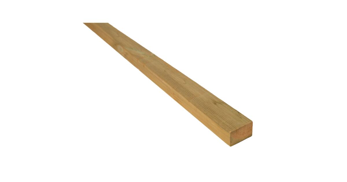 Standardsortiment Lekt/rekke justert cu impregnert furu 30x48 mm klasse ...